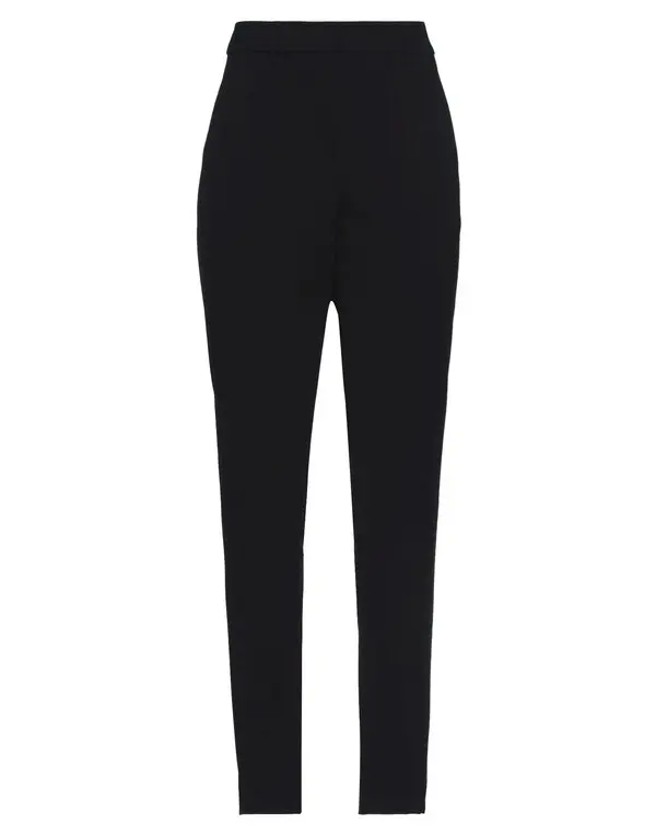 Emporio Armani Tapered Virgin Wool-blend Pants - Black
