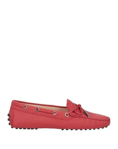 TOD'S Leather Driving Loafers - Brick