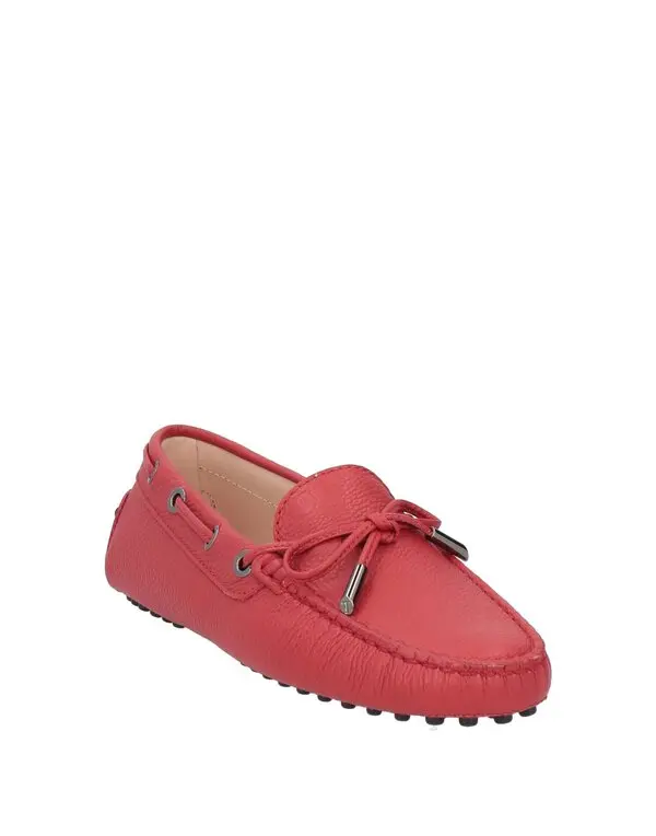 TOD'S Leather Driving Loafers - Brick