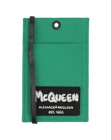 Alexander McQueen Crossbody Wallet Textile Fibers - Green