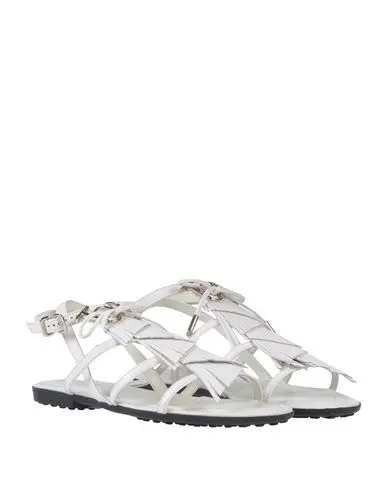 TOD'S Leather Sandals With Appliqués