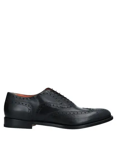 Santoni Lace-up Oxford Shoes - Black