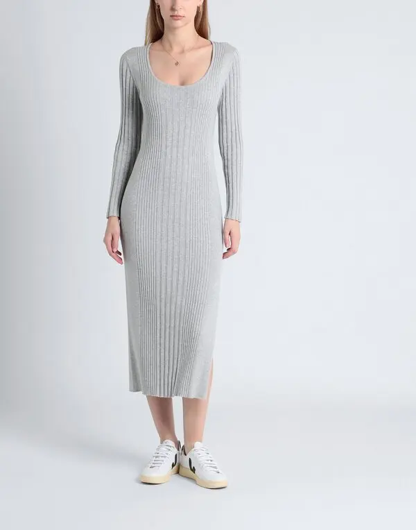 NINETY PERCENT Jasmine Ribbed Midi Dress
