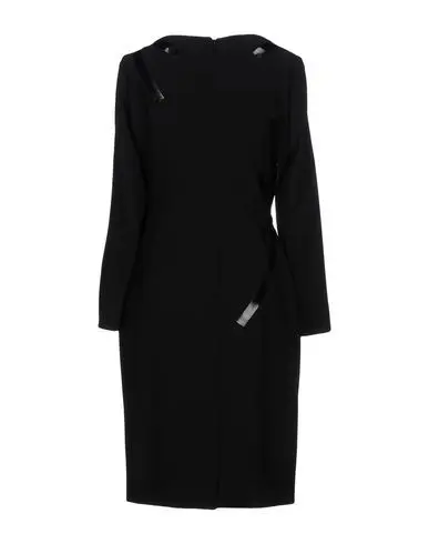 Moschino Midi Dress With Long Sleeves And Crewneck
