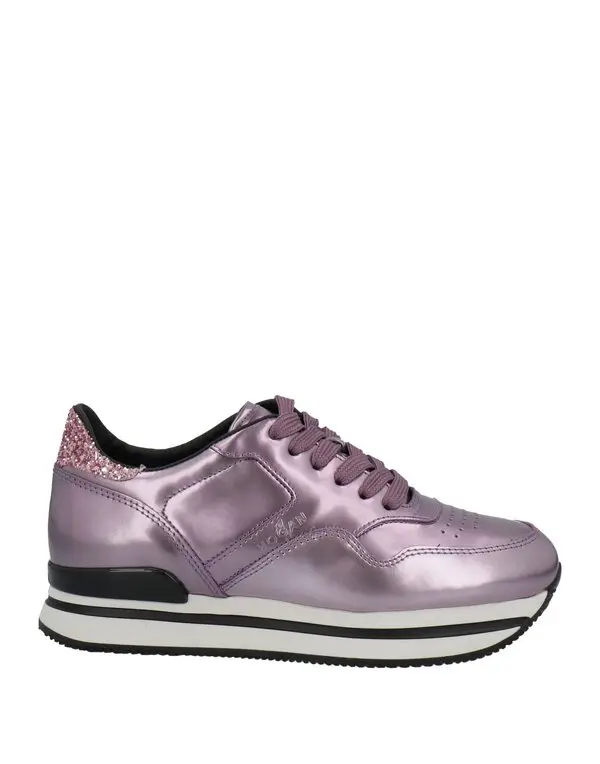 Hogan Low-top Leather Sneakers - Purple