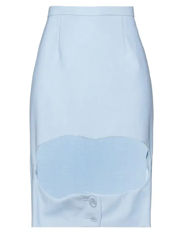 Burberry Midi Skirt In Virgin Wool