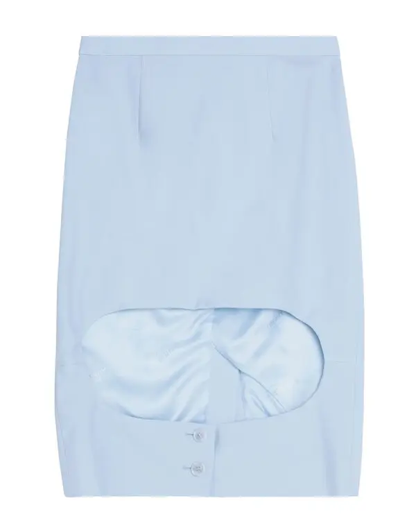 Burberry Midi Pencil Skirt - Sky Blue