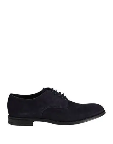 DOUCAL'S Lace-up Leather Derby Shoes - Navy
