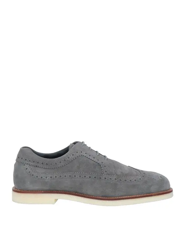 Hogan Lace-up Leather Brogues - Grey