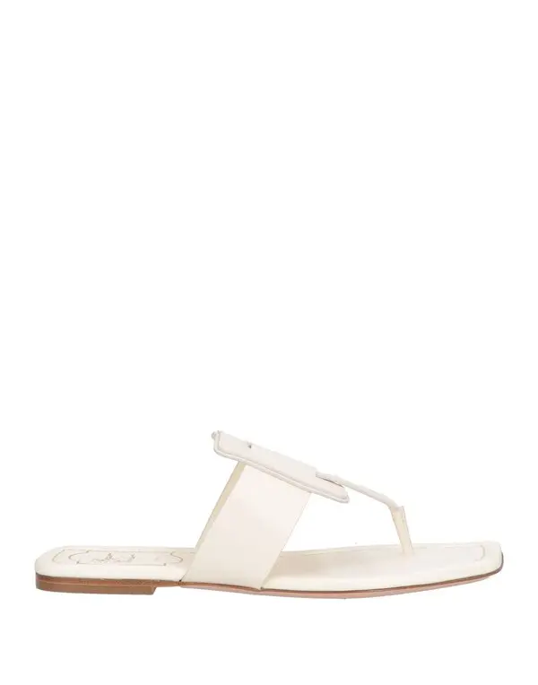 ROGER VIVIER Thong Sandals - Ivory