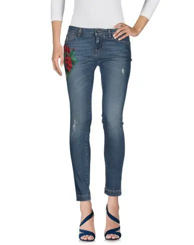 Dolce & Gabbana Skinny Jeans With Embroidery And Distressed Details
