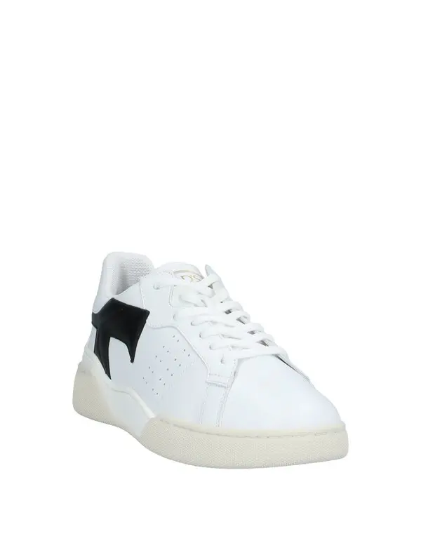 TOD'S Leather Low-top Sneakers - White