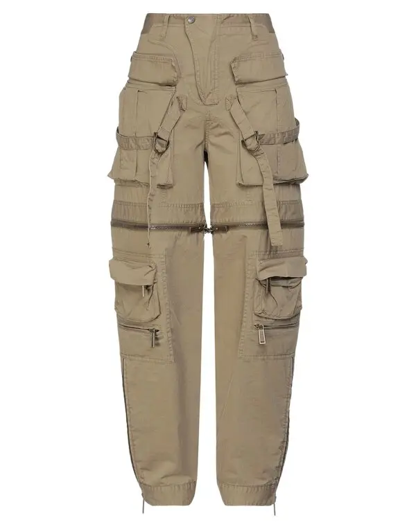 Dsquared2 Cargo Pants With Strap Detailing - Military Green