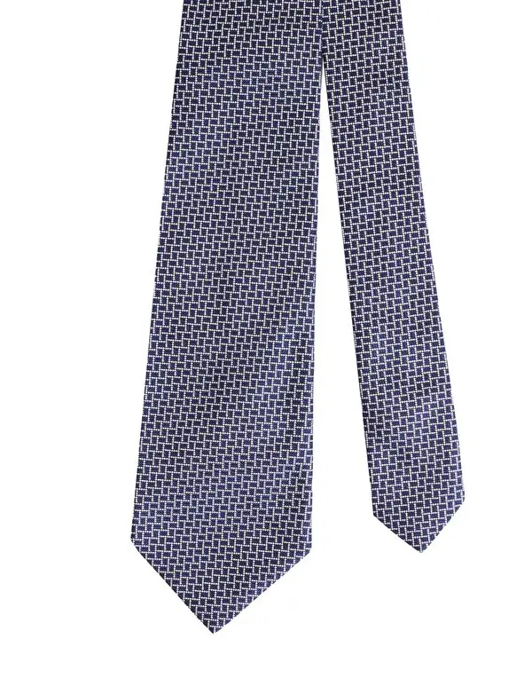 Dunhill Mulberry Silk Neck Tie - White