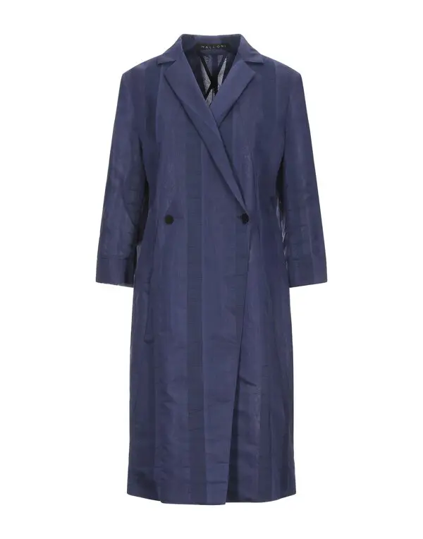 Malloni Overcoat And Trench Coat - Purple