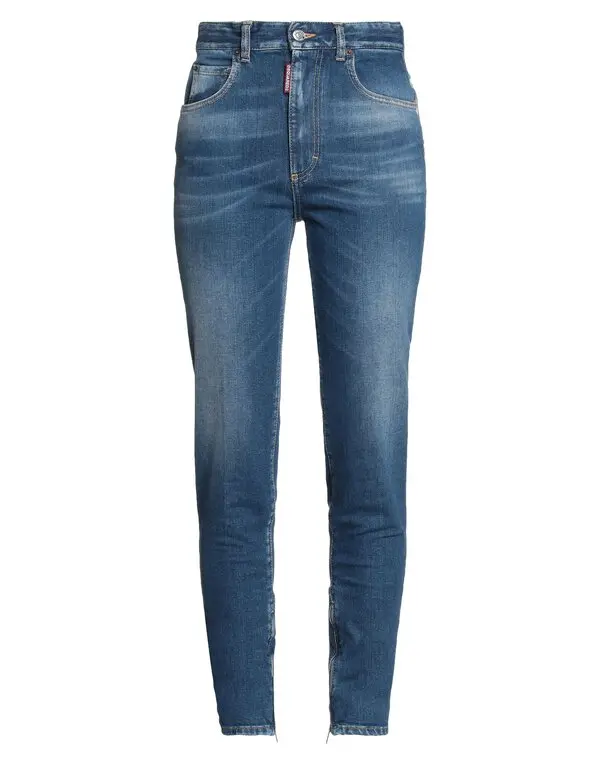 Dsquared2 Jeans In Cotton, Elastane, And Leather