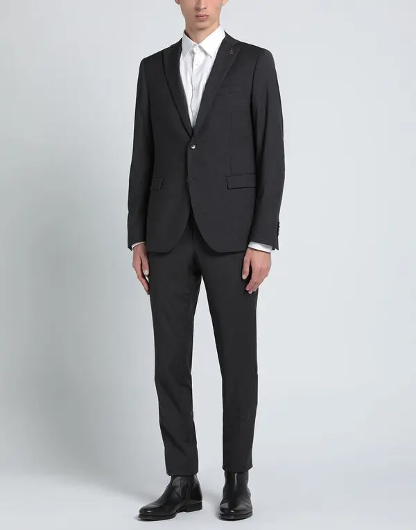 PAOLONI Suit Charcoal Size Virgin Wool