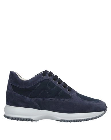Hogan Soft Leather And Textile Sneakers - Blue