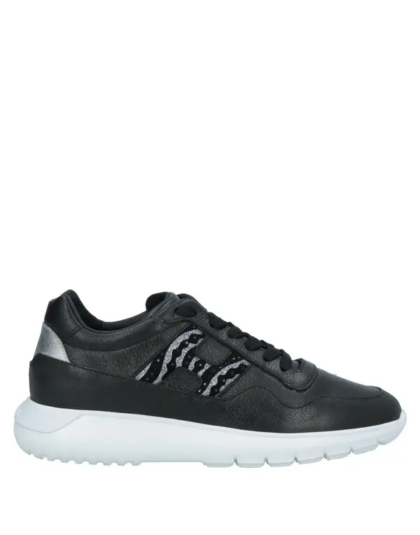 Hogan Low-top Sneakers In Leather - Black