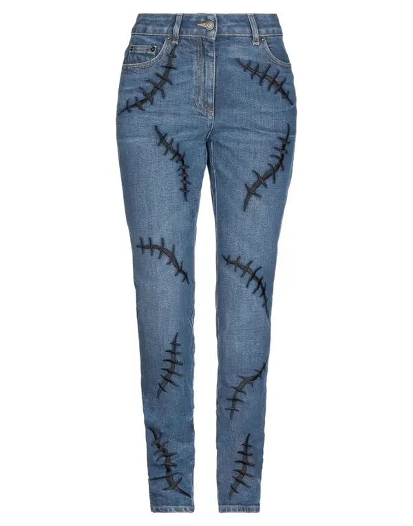 Moschino Couture Embroidered Jeans