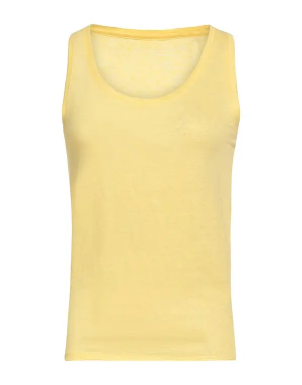 Majestic Filatures Linen And Elastane Jersey Tank Top - Yellow