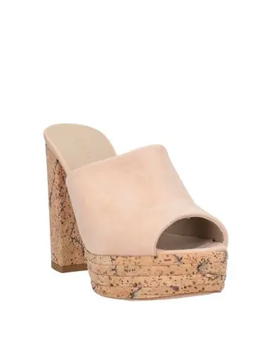 LE SILLA Leather Sandals - Beige