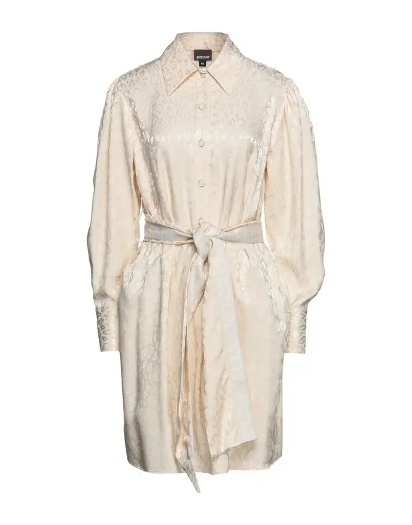 Just Cavalli Mini Shirt Dress - Ivory