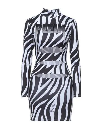 Philipp Plein Zebra-print Mini Dress - White
