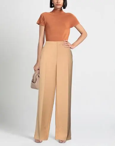 Elisabetta Franchi Wide-leg Trousers - Beige