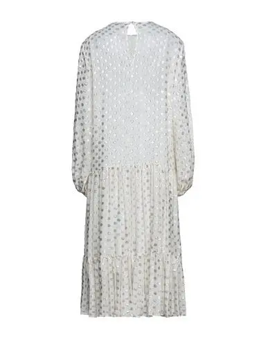 L' AUTRE CHOSE Flared Midi Dress - White