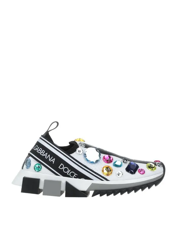Dolce & Gabbana Embellished Sneakers - White