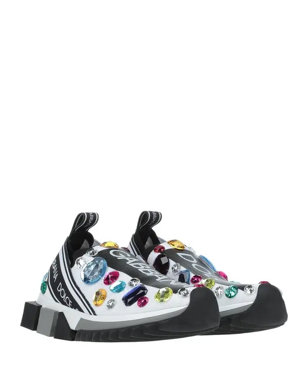 Dolce & Gabbana Embellished Sneakers - White
