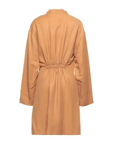 Sandro Mini Dress Viscose, Linen - Camel