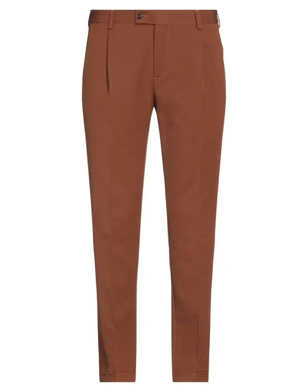 DANIELE ALESSANDRINI Pants Size Polyester, Elastane - Brown