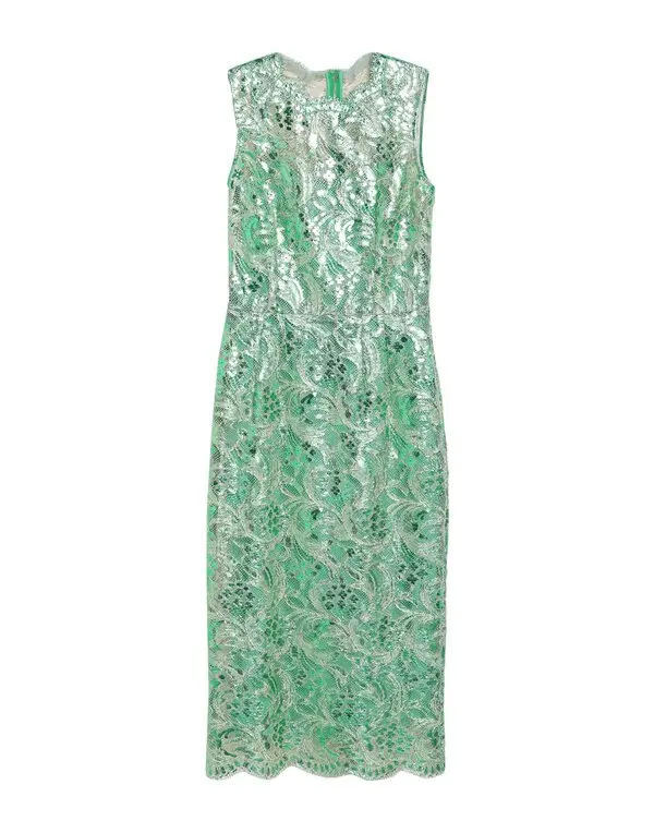 Dolce & Gabbana Midi Dress In Cotton, Viscose, And Polyamide