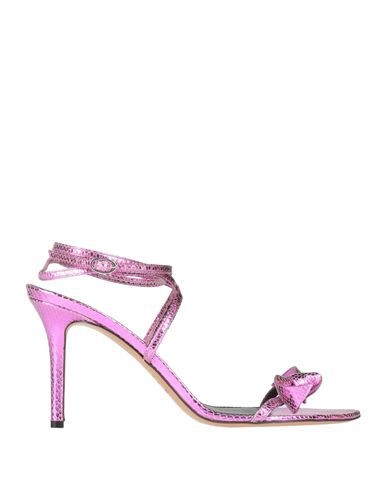 Isabel Marant Étoile Goat Skin Sandals With Bow Detailing - Fuchsia