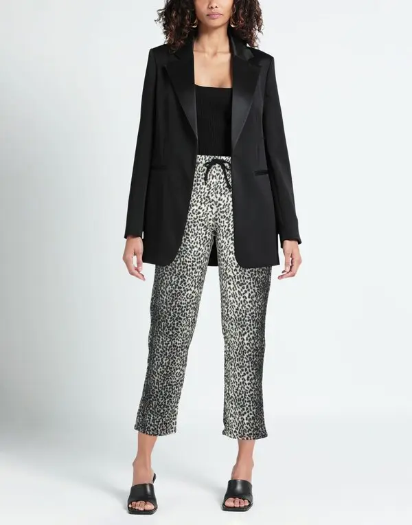Majestic Filatures Viscose Elastane Animal Print Straight Leg Pants