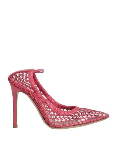 GIANVITO ROSSI Textile Fiber And Leather Pumps - Coral