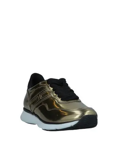 Hogan Leather Low-top Sneakers - Gold