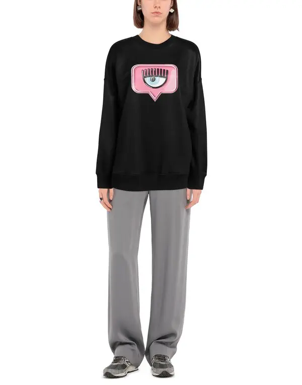 CHIARA FERRAGNI Sweatshirt Size Polyester, Cotton