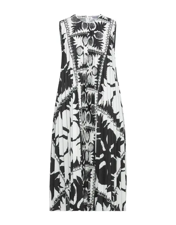 Red Valentino Midi Dress Polyester, Cotton