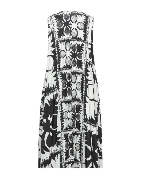 Red Valentino Midi Dress Polyester, Cotton