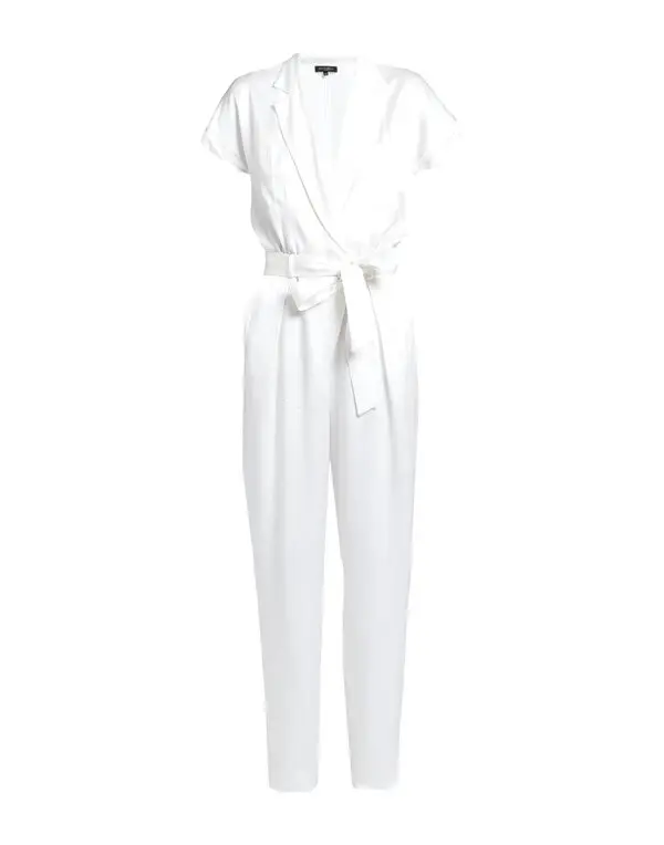 Antonelli Firenze Belted Solid Jumpsuit - White