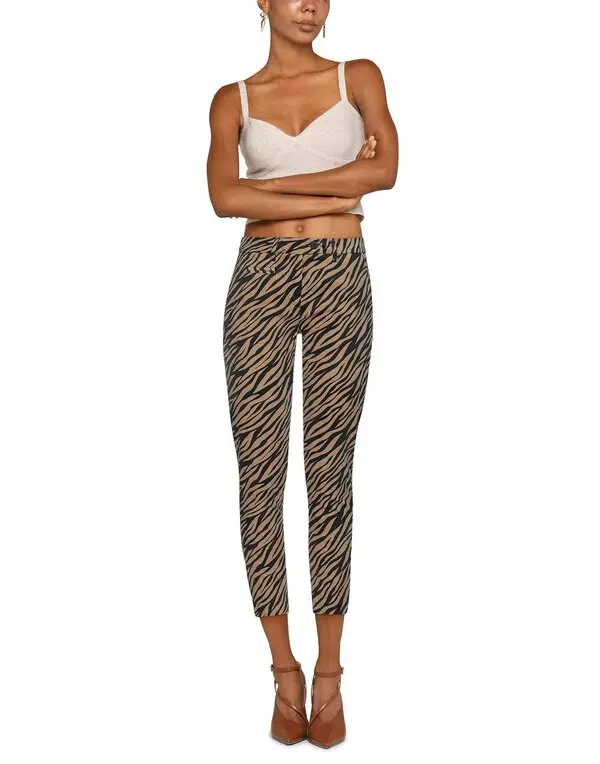 MASON'S Zebra Print Cropped Pants