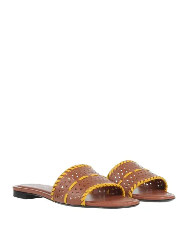 TOD'S Leather Sandals - Brown