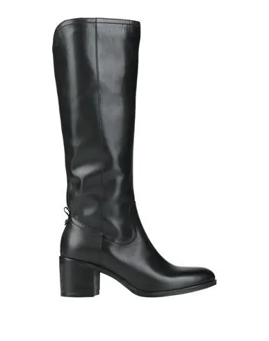 Geox Soft Leather Tall Boots - Black