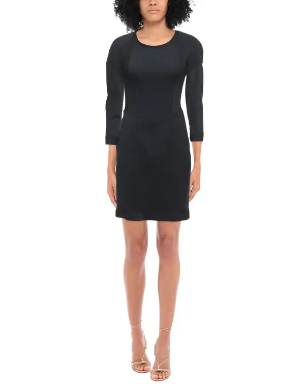 High Mini Bodycon Dress - Black