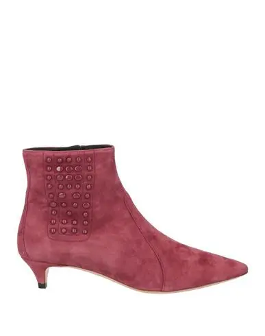 TOD'S Ankle Boots In Leather - Red