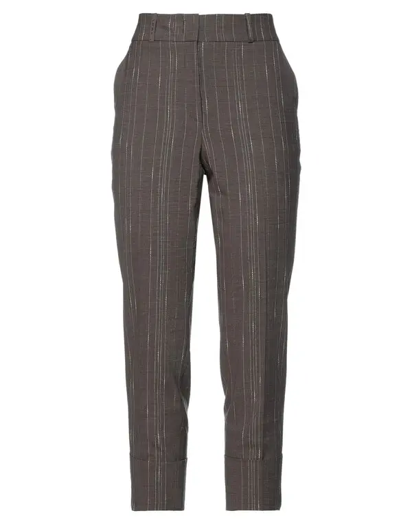 Peserico Tapered Striped Pants - Brown