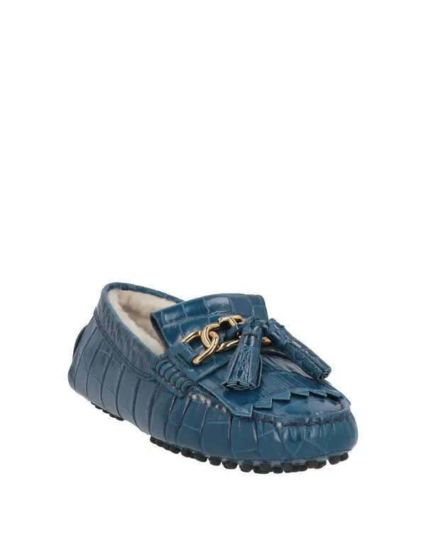 TOD'S Leather Loafers - Blue